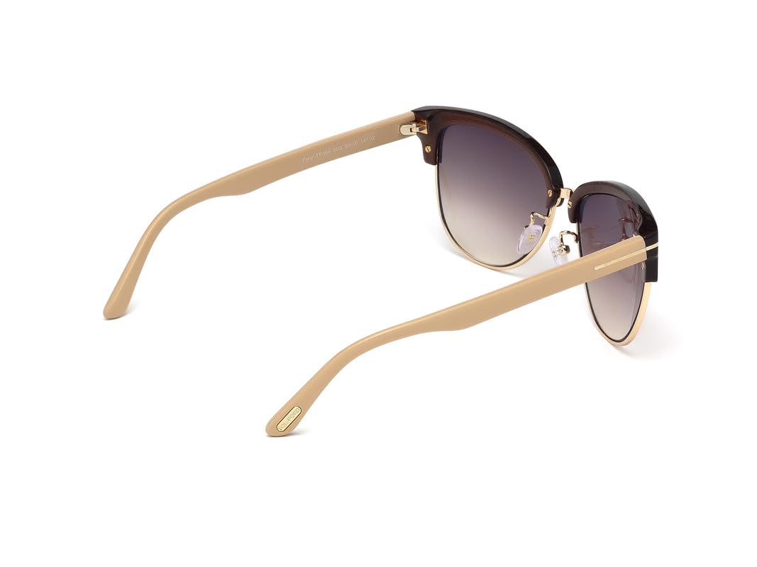 Tom Ford Women's Fany Sunglasses in Dark Brown FT0368 50G 59