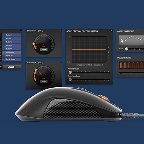 SteelSeries Rival 100, Optical Gaming Mouse - Alchemy Gold