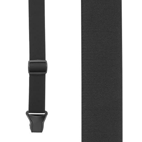 Suspender Store Airport-Friendly Undergarment Suspenders - 1.5-Inch Wide Soft Elastic - Nylon Clip - 48" for 5'9" to 6'2" tall - Tan