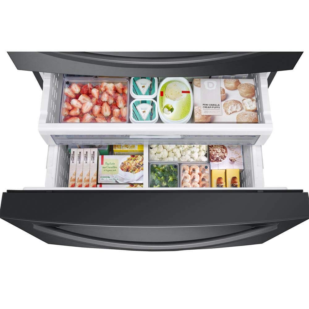 SAMSUNG RF22R7351SG 22.4 Cu. Ft. Black Stainless French Door Counter Depth Refrigerator