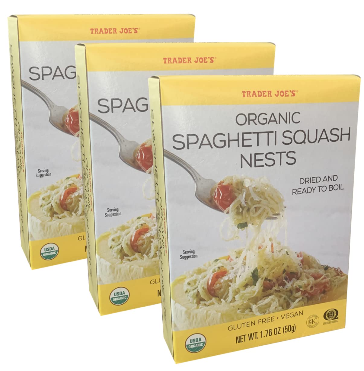 Trader Joe’s Organic Spaghetti Squash Nests 1.76 oz (Pack of 3)