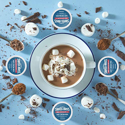 Swiss Miss Milk Chocolate Hot Cocoa, Keurig Single-Serve Hot Chocolate K-Cup Pods, 72 Count