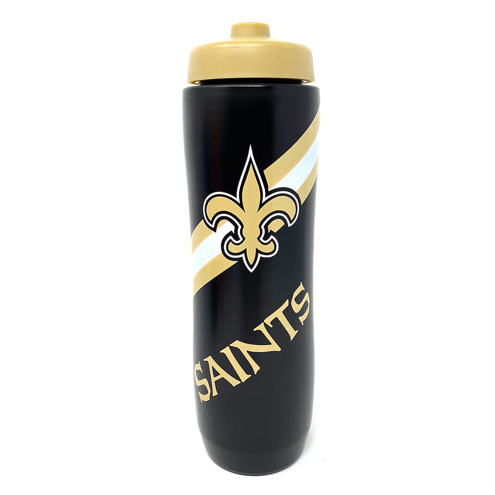 The Party Animal NFL New Orleans Saints Squeezy Water Bottle