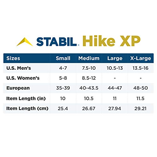 STABILicers Hike XP Traction Cleats for Hiking on Snow and Ice,Grey/Green, Medium (1 Pair)