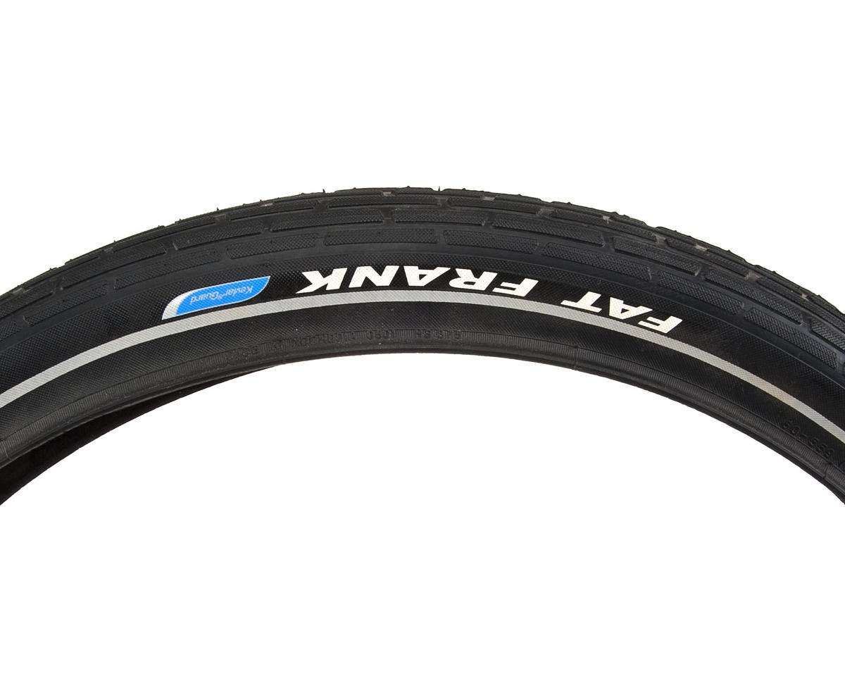 Schwalbe - Fat Frank Cruiser and Road Wire Clincher Bike Tire | 26 x 2.35 | Active Line, K-Guard | Black/Reflective