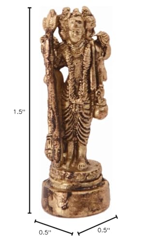 Purpledip Rare Miniature Statue Dattatreya (Brhma-Vishnu-Shiva): Holy Trinity of Hindu Gods, Unique Collectible Gift (11169)