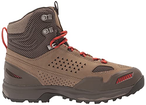 Vasque Women's Breeze at Mid Hiking Shoe, Brindle/Red Clay, 7.5 Wide