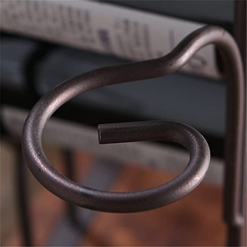 WENLII Iron Small Sapling Wine Rack Metal freestanding Kitchen Storage Rack Wine Cabinet Wine Rack