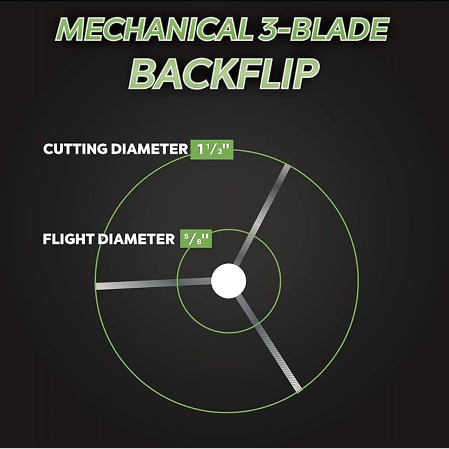 TRUGLO Titanium X 100 Grain Backflip Mechanical Broadhead for Compound Bow Hunting - 3-Blade, 5/8' Flight Dia; 1 1/2' Cutting Dia