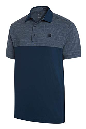 Three Sixty Six Quick Dry Golf Shirts for Men - Moisture Wicking Short-Sleeve Casual Polo Shirt Midnight Blue