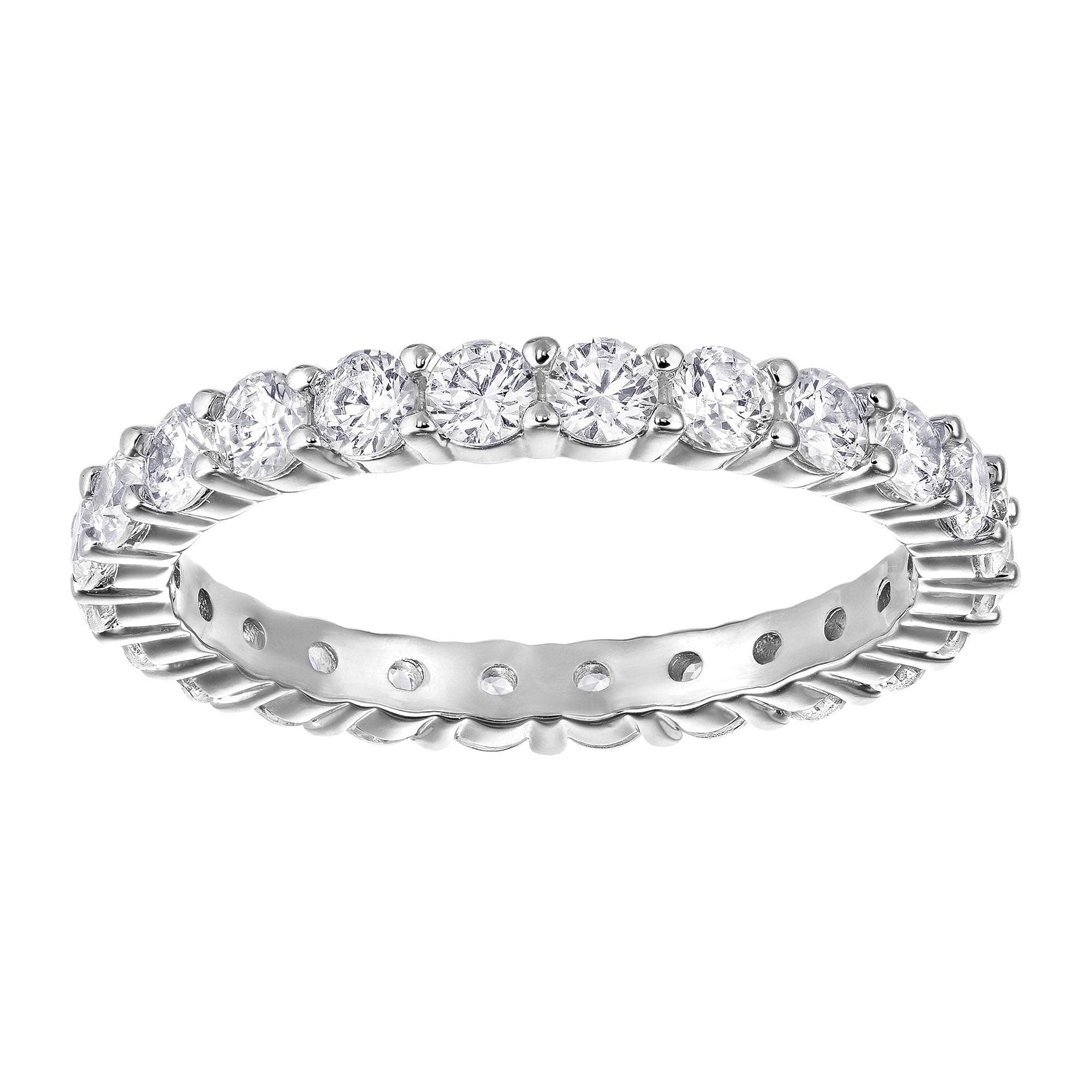 SWAROVSKI Crystal Extra-Large Vittore Round Ring, Rhodium-Plated - Size 7
