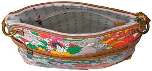 Sakroots Flat Crossbody, lilac flower power