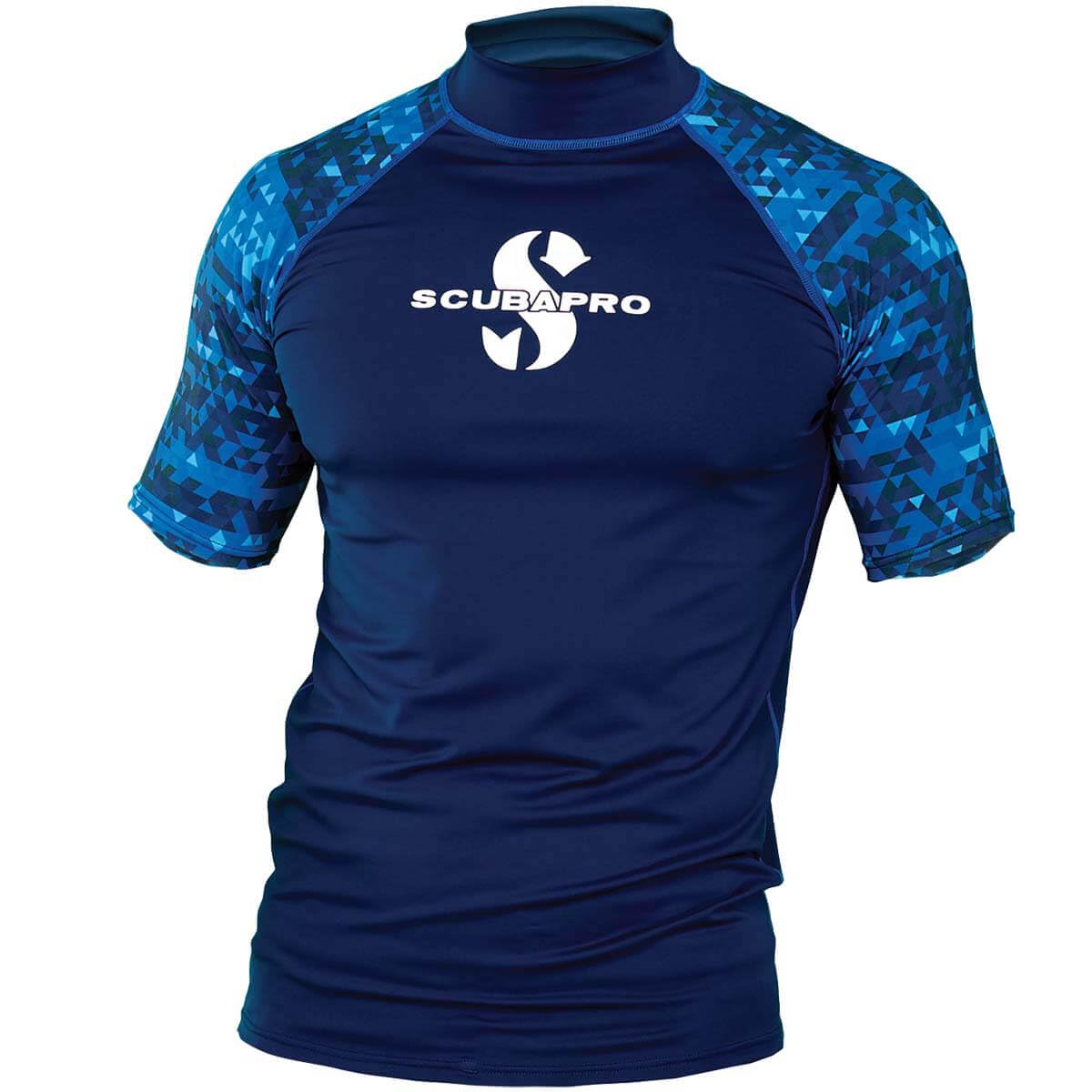 SCUBAPRO Men's UPF50 Short-Sleeve Rash Guard, 2XL, Aegean