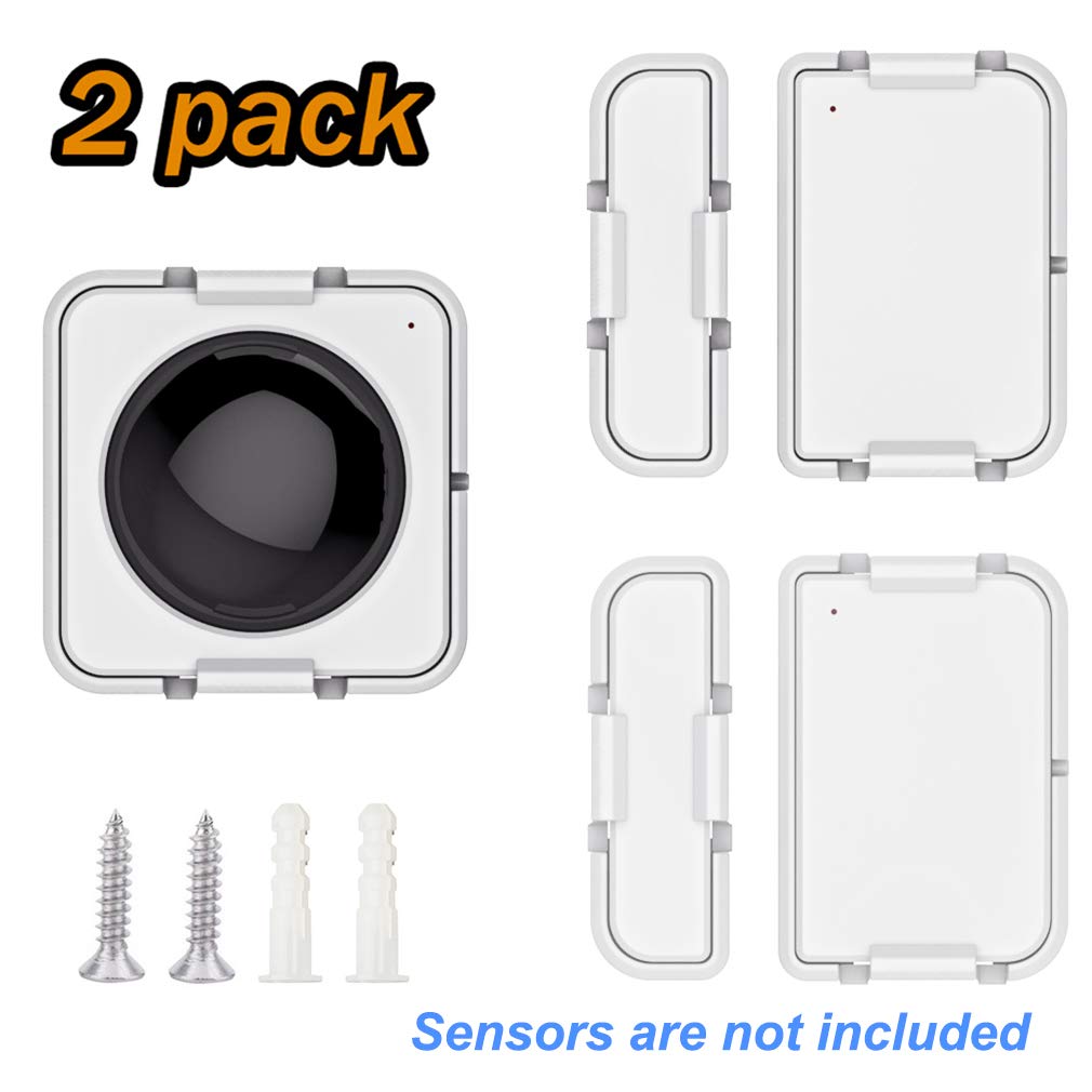 Wyze Sensor Mounting Bracket for Old Version 1st Gen,Semi-Permanent Mount Solution for Sense Starter Kit,Specific Holder for Wyze Motion Sensor and Contact Sensors, Sensors are Not Included (2-Pack)