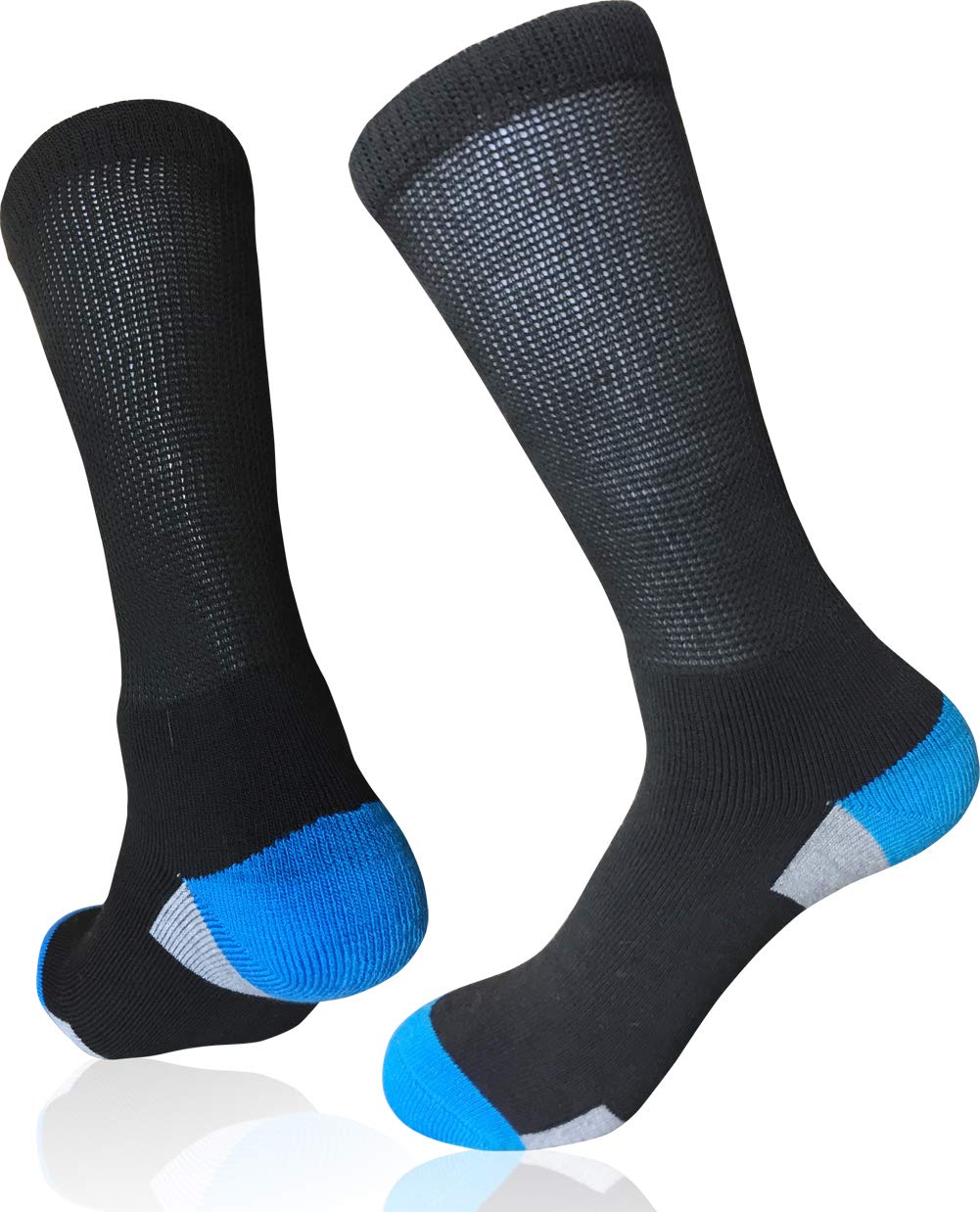SYOLLAVE Womens Diabetic Athletic Crew Socks Non Binding Extra Wide bariatric Socks for Large Size Lympaedema Edema Swollen Foot