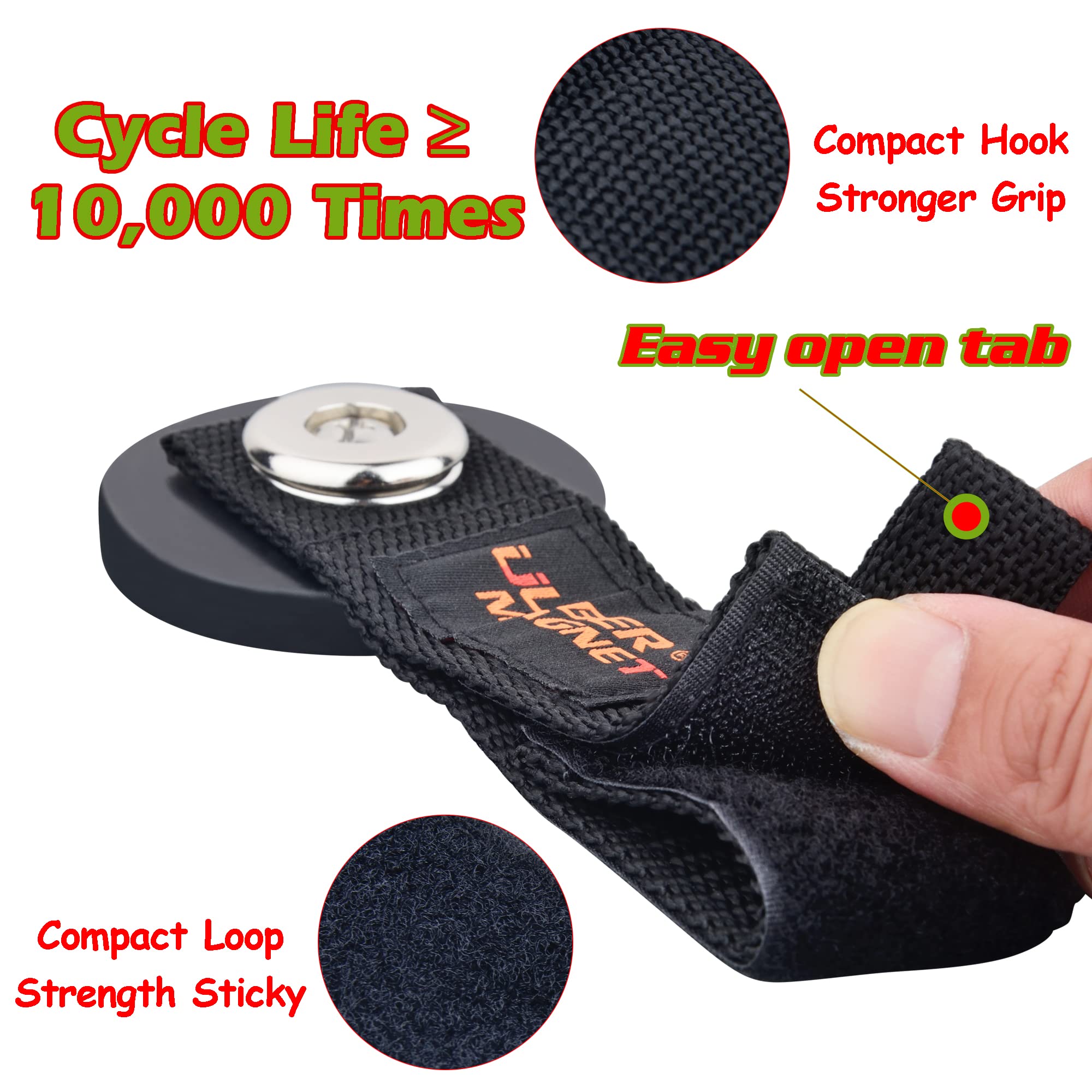 ULIBERMAGNET Strong Magnetic Storage Hooks,Heavy Duty Magnetic Garage Storage Tool Organizer