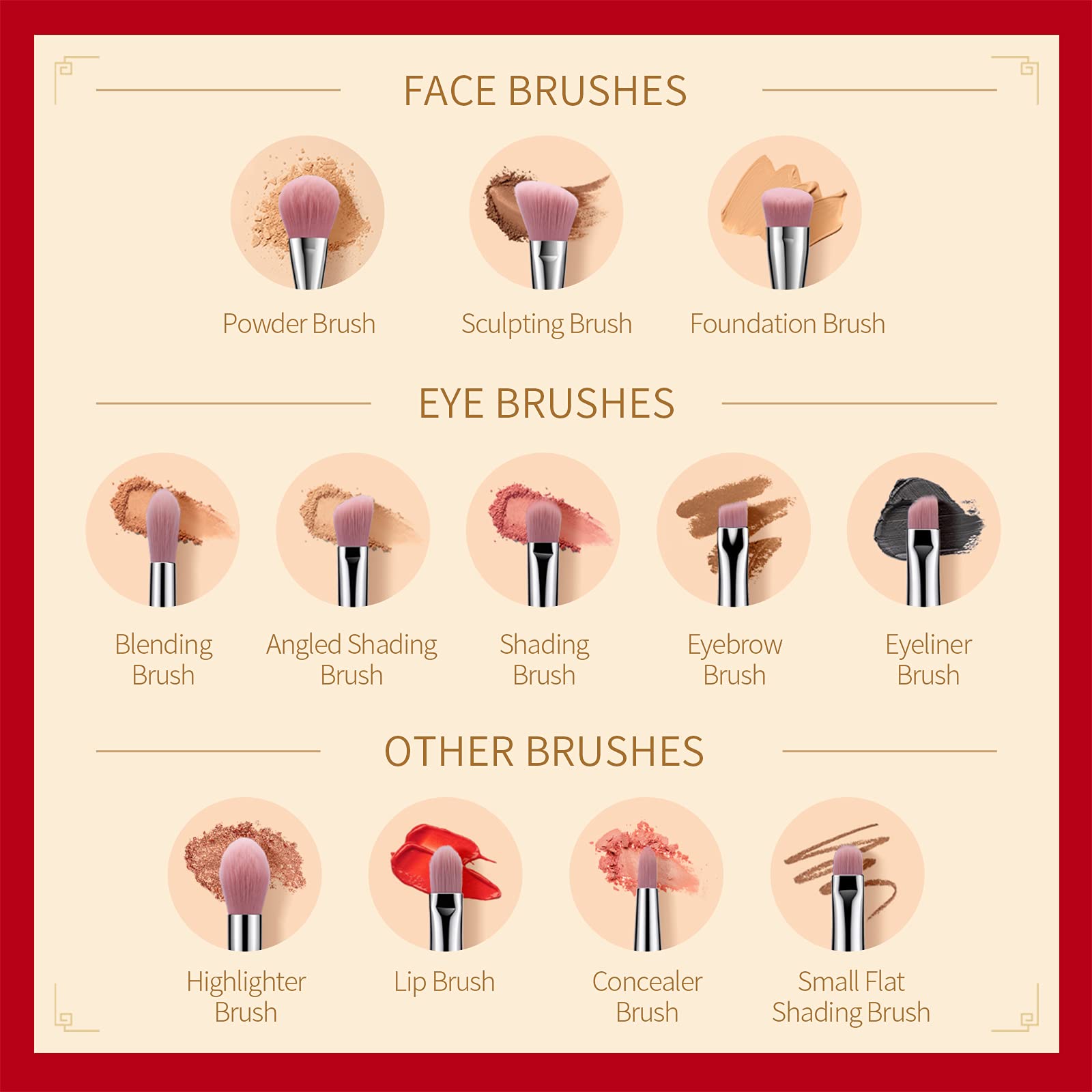 ZEESEA Makeup Brush,The Newly Launched ZEESEA (Rosette Nebula) Cosmetics Brush Set