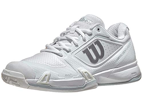 Wilson Women's Rush PRO 2.5 W Tennis Shoe, White/White/Pearl Blue, 6