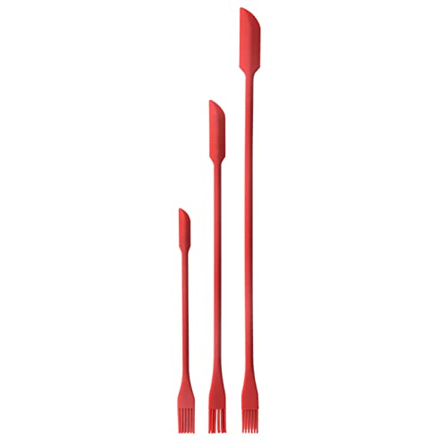 Spatula Set, 3pcs Durable Scraper Spatulas, Portable Food Grade Kit, Silicon Dishwasher Safe Utensils Set, Lightweight Cooking Utensils Tool, Heat Resistant Kitchen Spatula Kit for Cooking And Baking