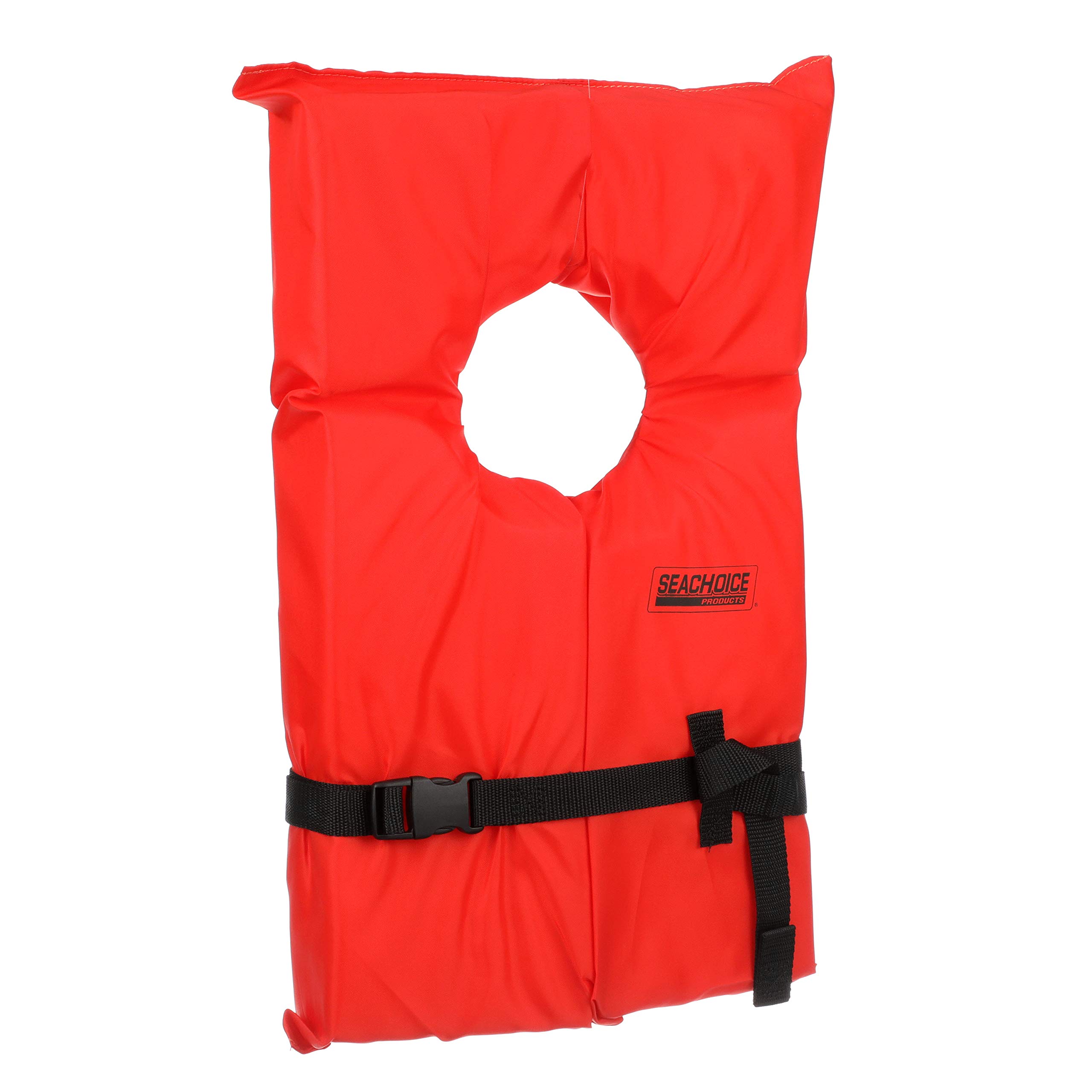 SEACHOICE 85520 Life Vest, Type II Personal Flotation Device – Orange – Adult