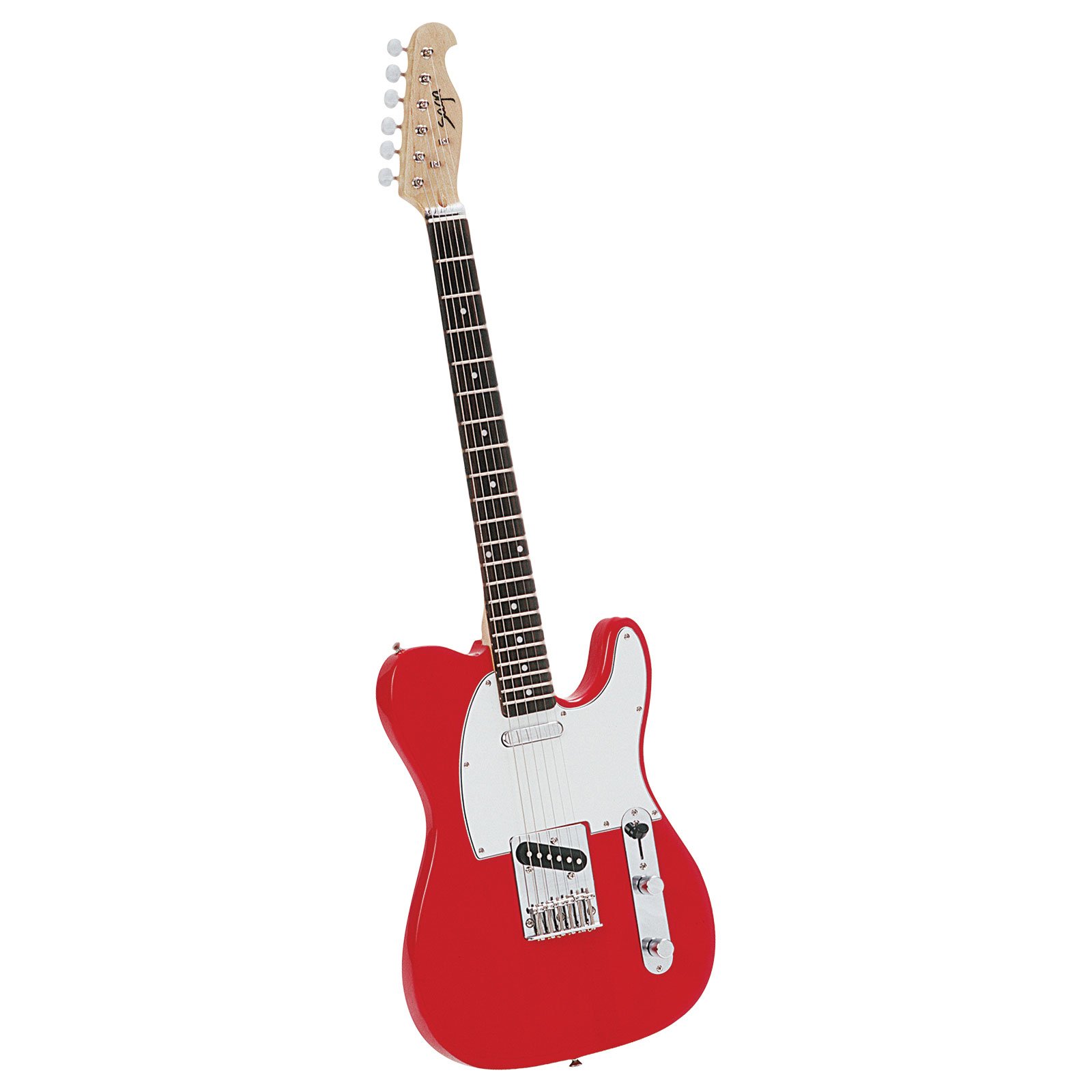 Saga 6 String Solid-Body Electric Guitar, Right, Natural (TC-10)