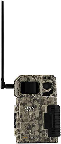 SPYPOINT Link-Micro-V Cellular MMS Trail Camera 4G LTE Lock Box Power Kit Long Range Antenna Python Cable 2 Year Camera Warranty