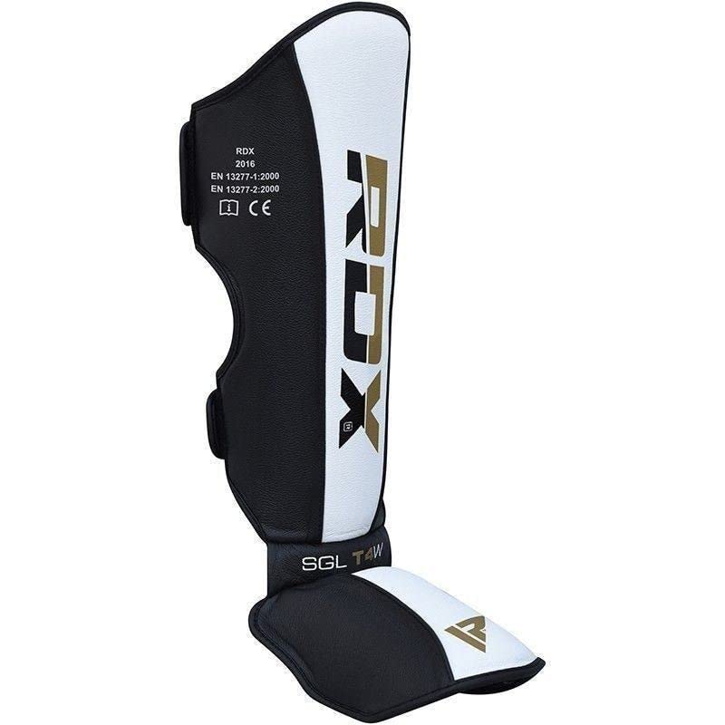 RDX Shin Guards for Muay Thai, Kickboxing and MMA Training , Approved by SATRA, Cowhide Leather Instep Leg Protector Foam Pads for Martial Arts, Sparring, Protective Gear for Boxing