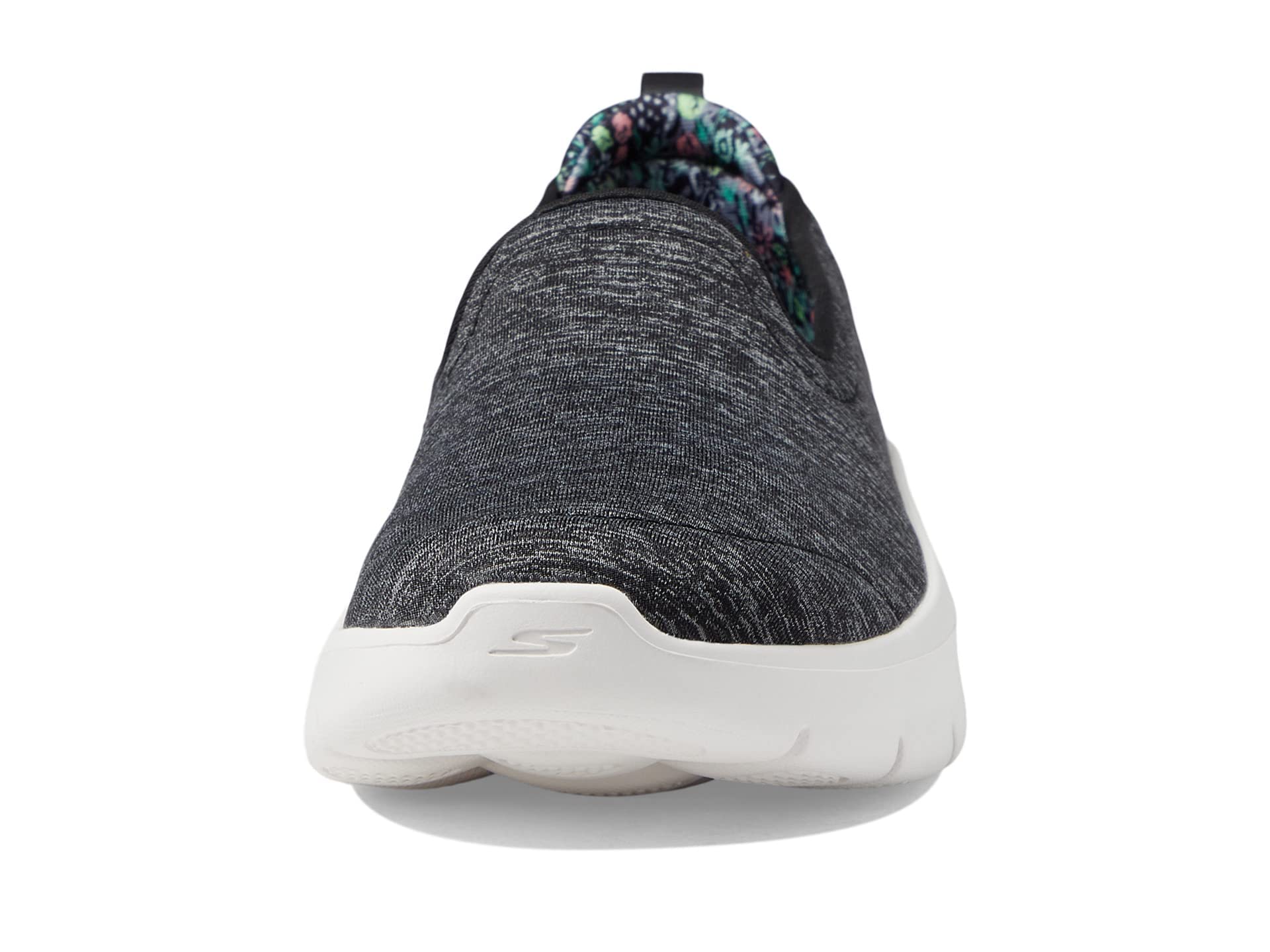 Skechers Women's GO Walk Flex-Clever View Sneaker, Black/White, 5.5