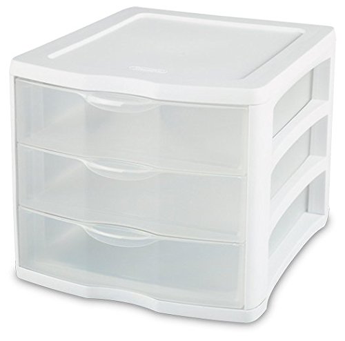 STERILITE 9.625 in. H x 11 in. W x 13.5 in. D Stackable Drawer Organizer (Pack of 1)