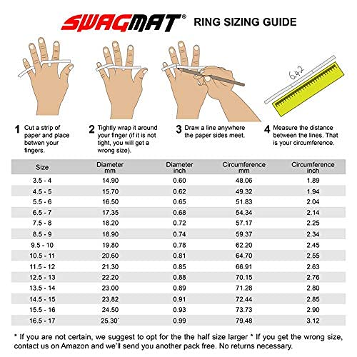 Swagmat Silicone Wedding Ring - 5.5mm (Pink, Size 7)
