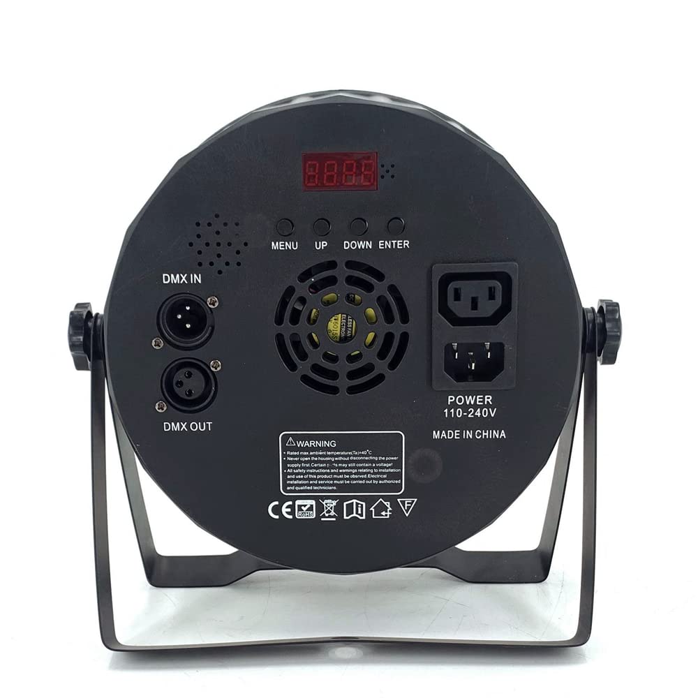 Stage Lights 9x18W Uplights with Strict Testing 6in1 RGBWA UV LED Par Lights Sound Activated DMX512 Control Bright DJ Par Light for Stage Party Club Disco Wedding Events