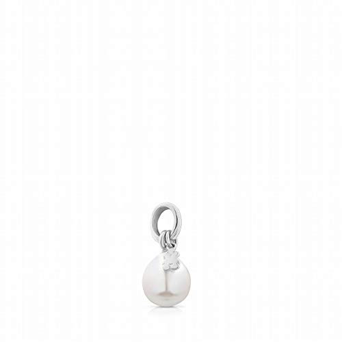 TOUS Sterling Silver Pendant for Women with Pearl, Size: 0.9-0.95 cm, Tiny Collection