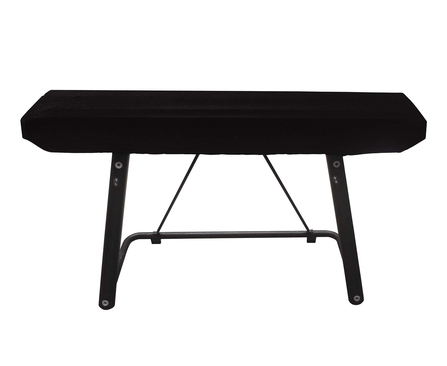 WOMACO Piano Keyboard Cover Stretchy Plush Velvet Dust Cover for 76-88 Keys Digital Piano Keyboard (Black)