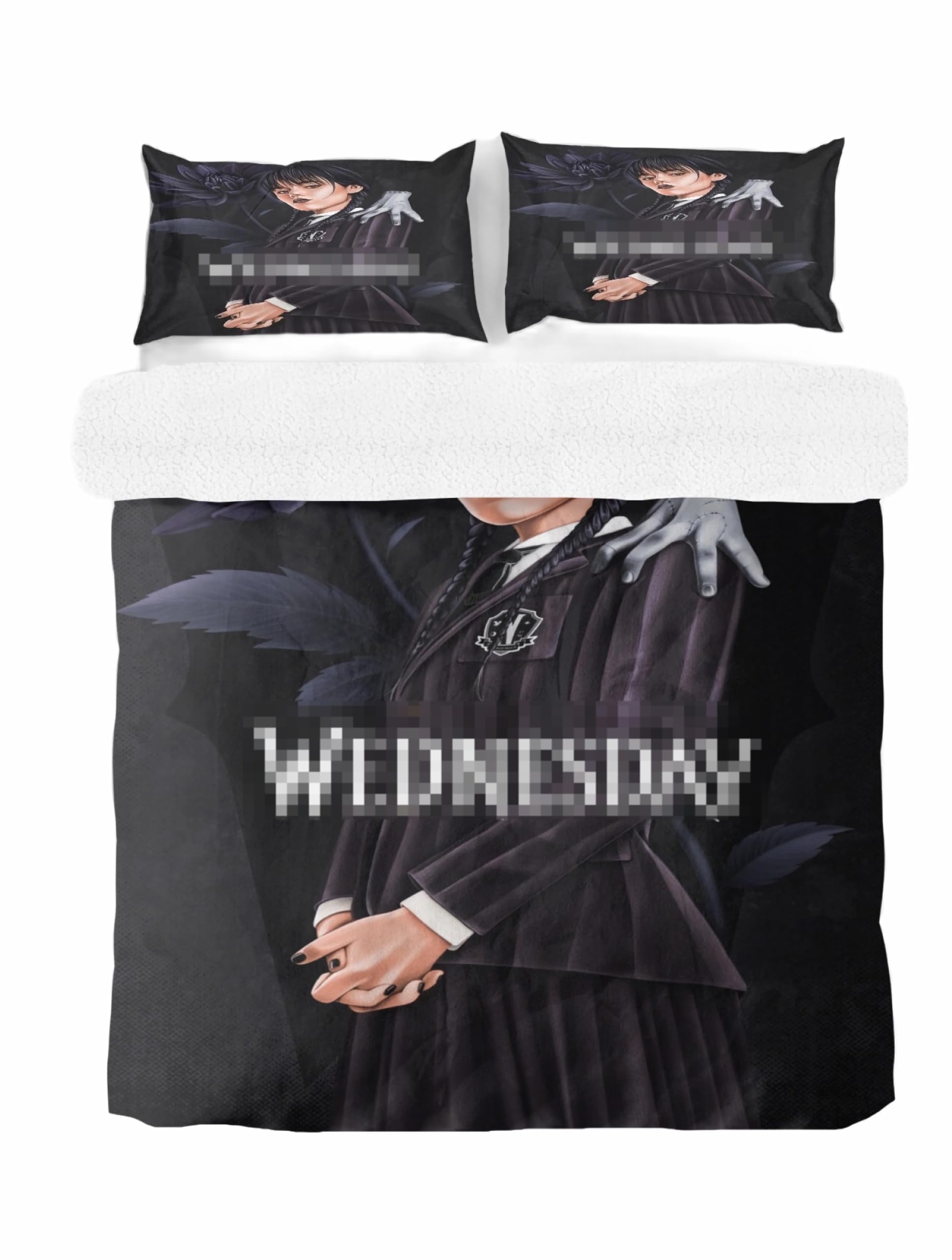 REDBMX Girl Bedding Sets,Ultra Soft Microfiber Microfiber Duvet Cover Set 3 Pieces with 1 Duvet Cover + 2 Pillowcases,Beding Set (Brown)
