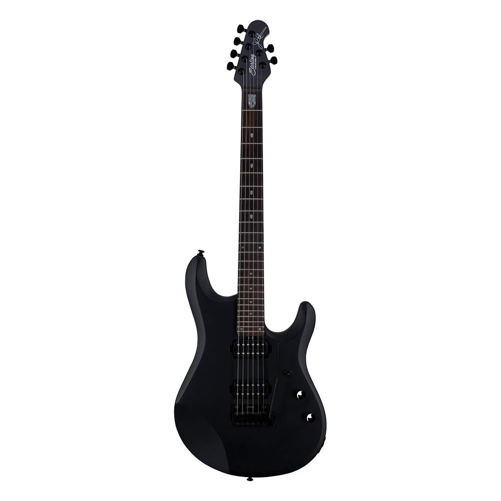 Sterling By MusicMan 6 String Solid-Body Electric Guitar, Right, Stealth Black (JP60-SBK)