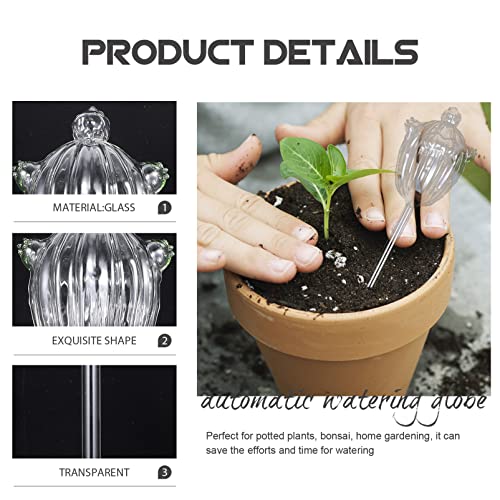 Yardwe House Plants House Plants Indoors Live 2pcs Practical Bonsai Plant Watering Globe Clear Glass Watering Device Cute Shape Waterer Bulb House Plants Plant Watering Globes