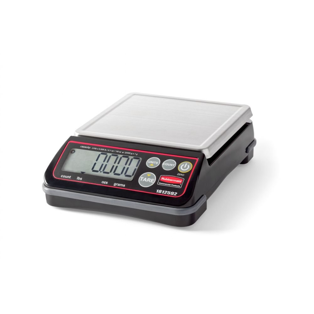 Rubbermaid Commercial Products 1812592 Full-Size Digital Scale for Foodservice Portion Control, 24 lb