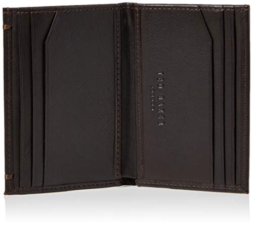 Ted Baker Men's 0 Travel Accessory-Bi-Fold Wallet, Dk-Brown, One Size