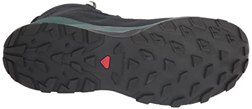 Salomon Outline Mid Gore-TEX Hiking Boots for Women, Navy Blazer/Hydro/Guacamole, 7.5