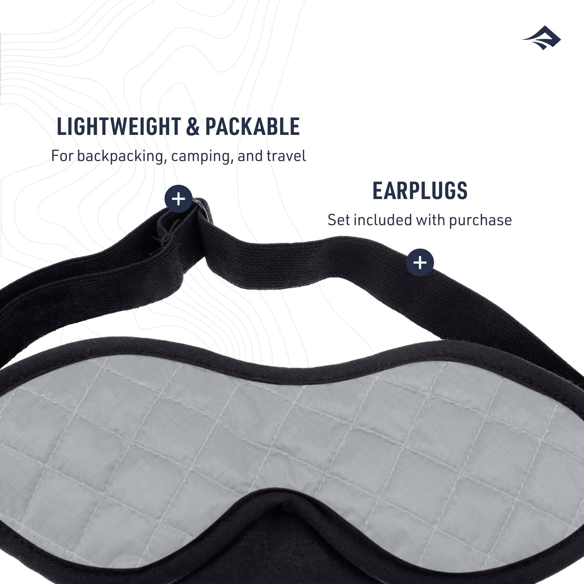 Sea to Summit TravellingLight Eye Shade Travel Sleep Mask, Grey