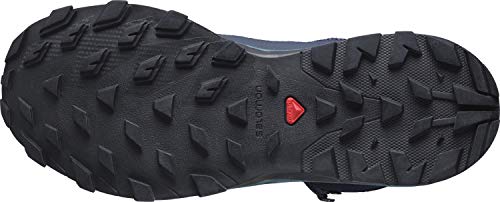 Salomon Outline Mid Gore-TEX Hiking Boots for Women, Navy Blazer/Hydro/Guacamole, 12