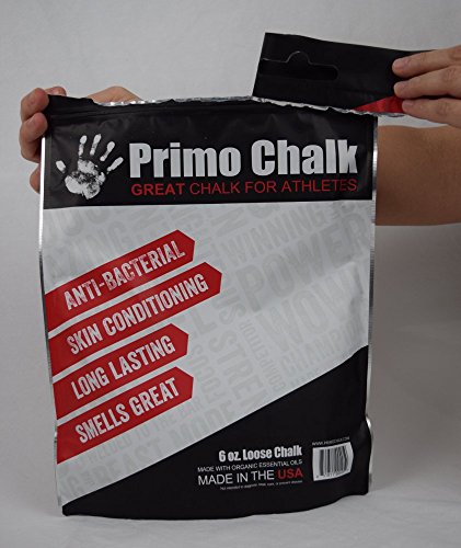 Primo Chalk - 6oz Loose Chalk - Skin Conditioning Performance Chalk for Maximum Grip - Weightlifting, Gymnastics/Cheer, Rock Climbing, Calisthenics
