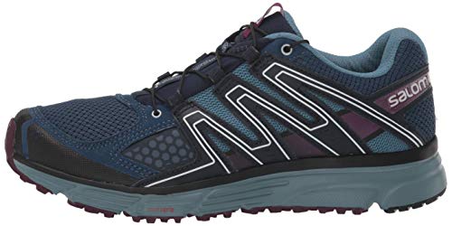 Salomon Women's X-Mission 3 Trail Running Shoes, Sargasso Sea/Bluestone/Dark Purple, 5
