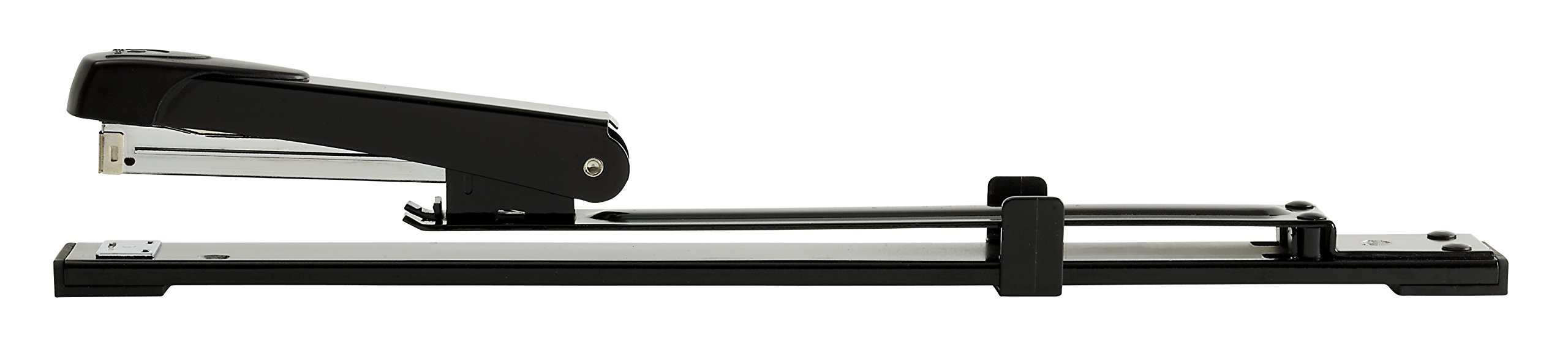 Rexel Long Reach Stapler, 15 Sheet Capacity, Plastic Body, Black, 01026