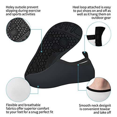 Skull Skeleton Water Shoes for Men Women Quick-Dry Aqua Socks Swim Beach Barefoot Yoga Sportwear Pool Camping