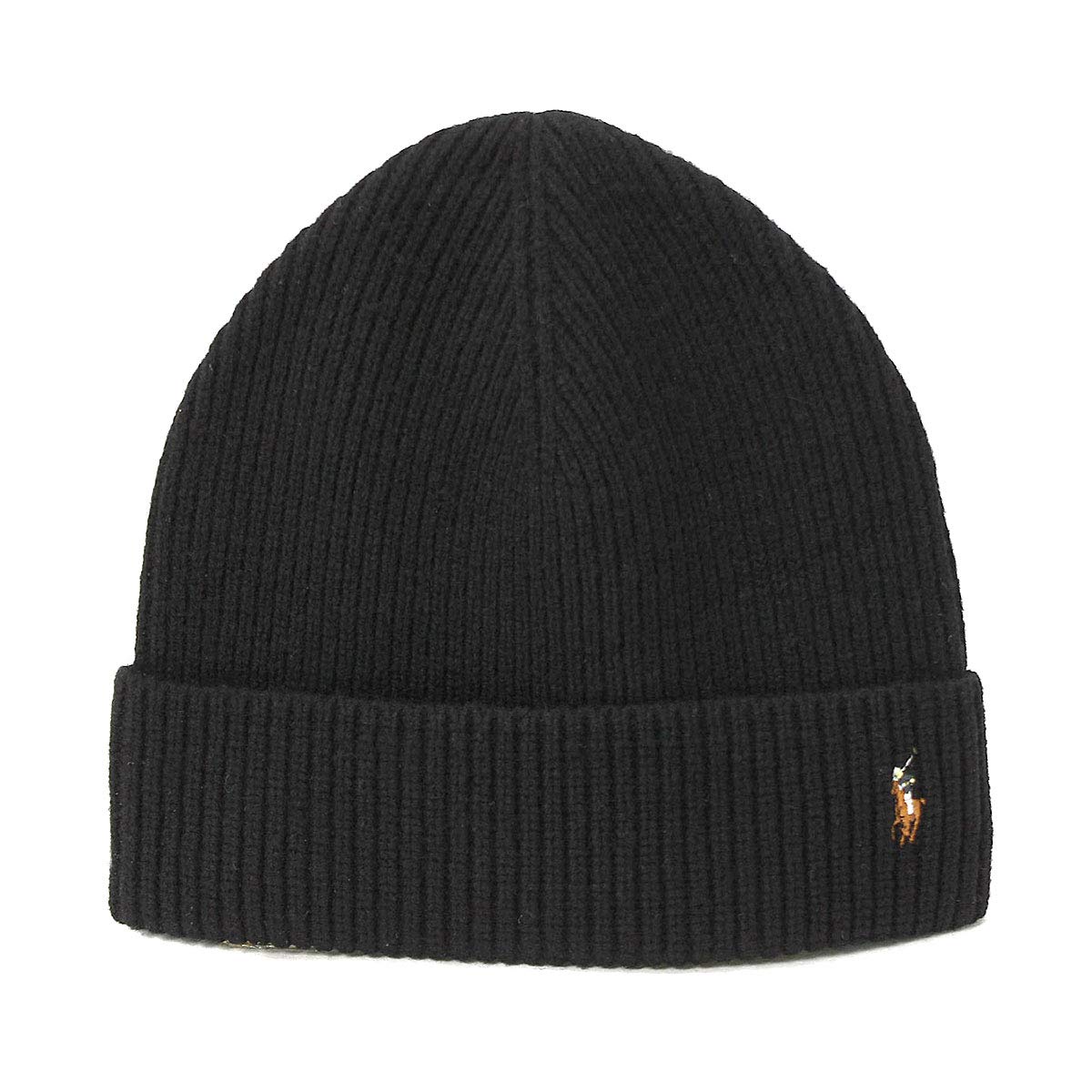 POLO RALPH LAUREN Signature Merino Cuff Hat Black One Size
