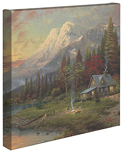 Thomas Kinkade Evening Majesty 14 x 14 Gallery Wrapped Canvas