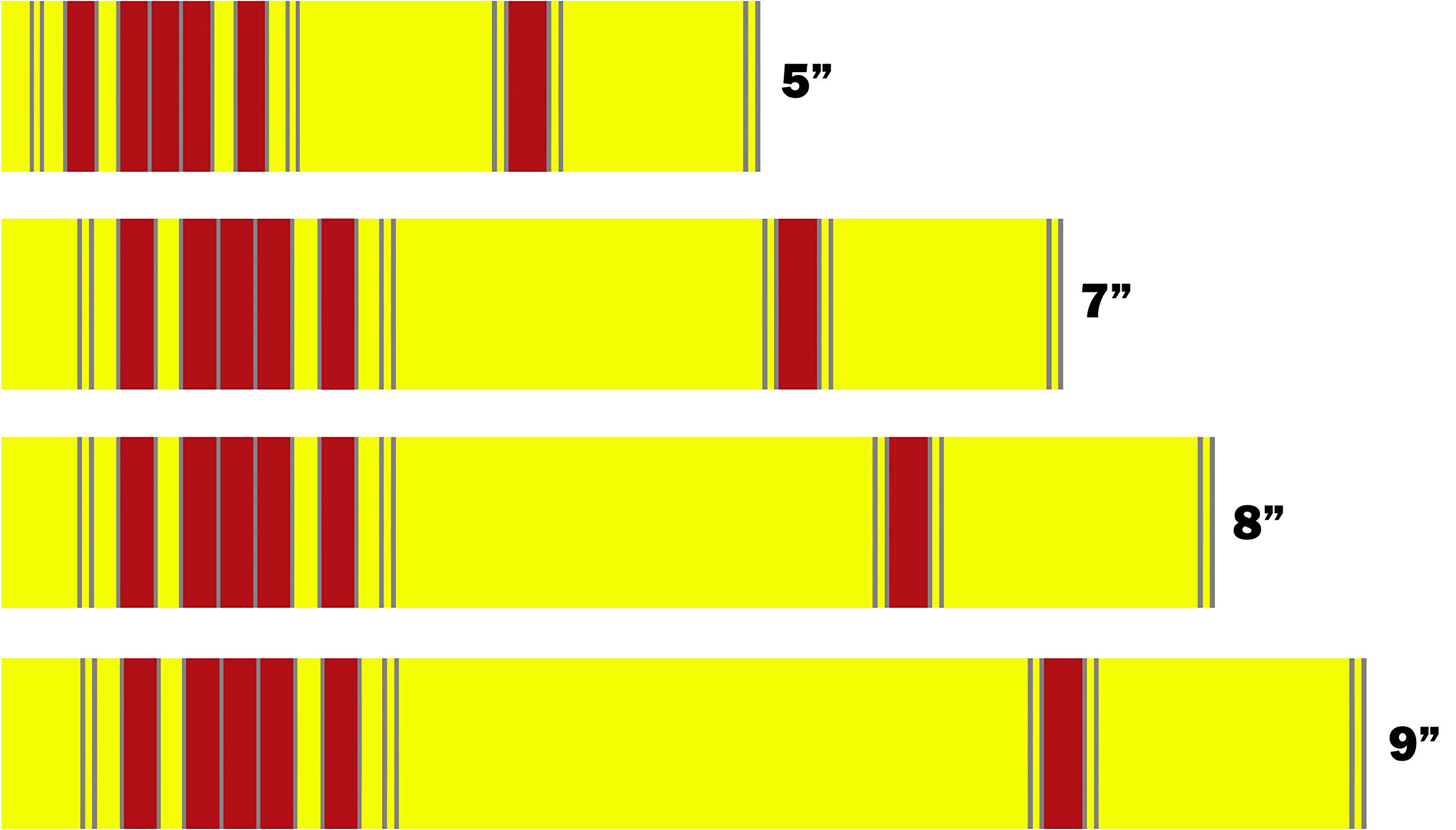 White Water Archery Fluorescent Neon Yellow Red Traditional 1 Arrow Wraps 15Pc (5, 1)