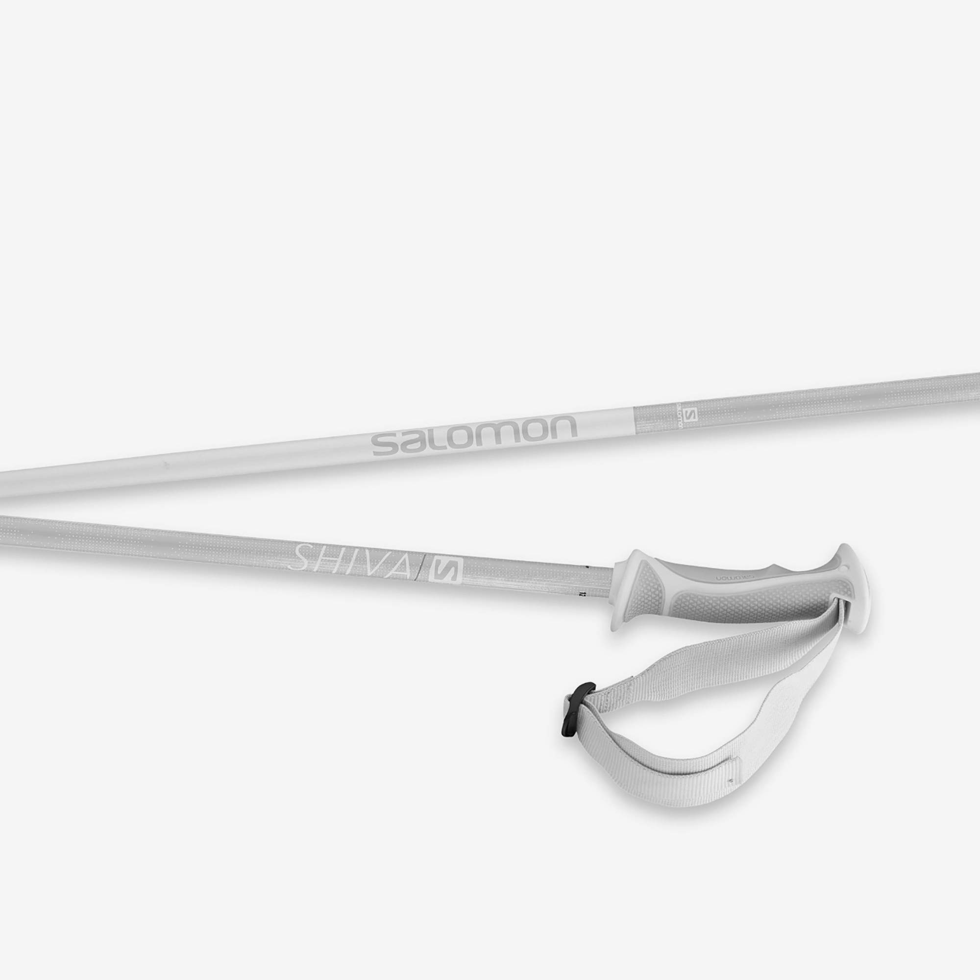 Salomon Shiva Alpine Ski Poles, Size 100, White