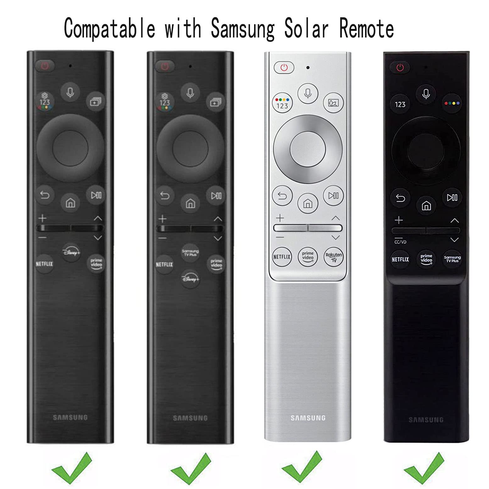 Silicone Case for Samsung BN59-01385 BN59-01386 TM2280E BN59-01391 Silicone Cover for Samsung Smart TV Solar Cell Remote Control 2022 Silicone Remote Control Sleeve(Glow green)